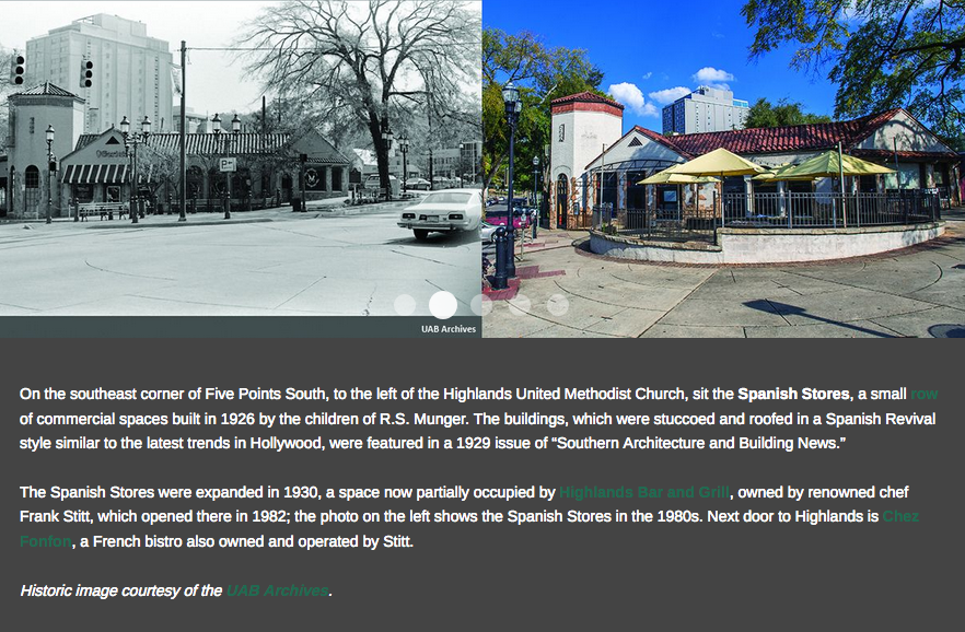 General Information & History – Five Points South, Birmingham, AL